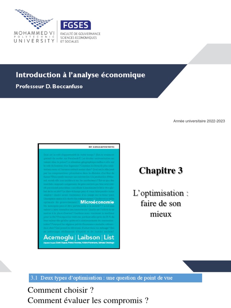 Acemoglu Microeconomie Diaporama 4vers - Etudiants | PDF | Offre et demande | Coût marginal