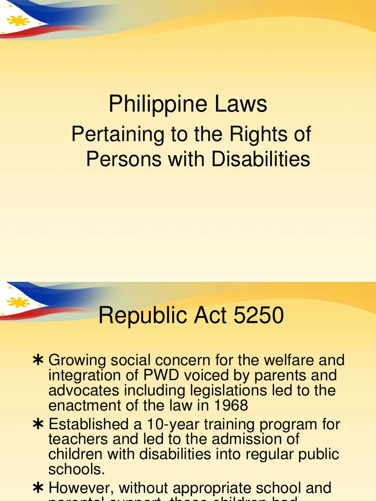 Laws Pertaining To SPED | PDF | Special Education | Schools