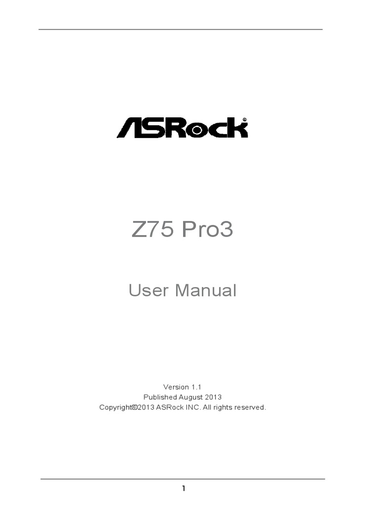 Z75 Pro3 | PDF | Bios | Electronics