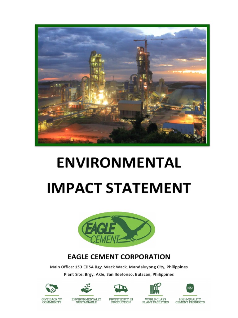 Eagle Cement Project EIS For Posting | PDF | Soil | Risk