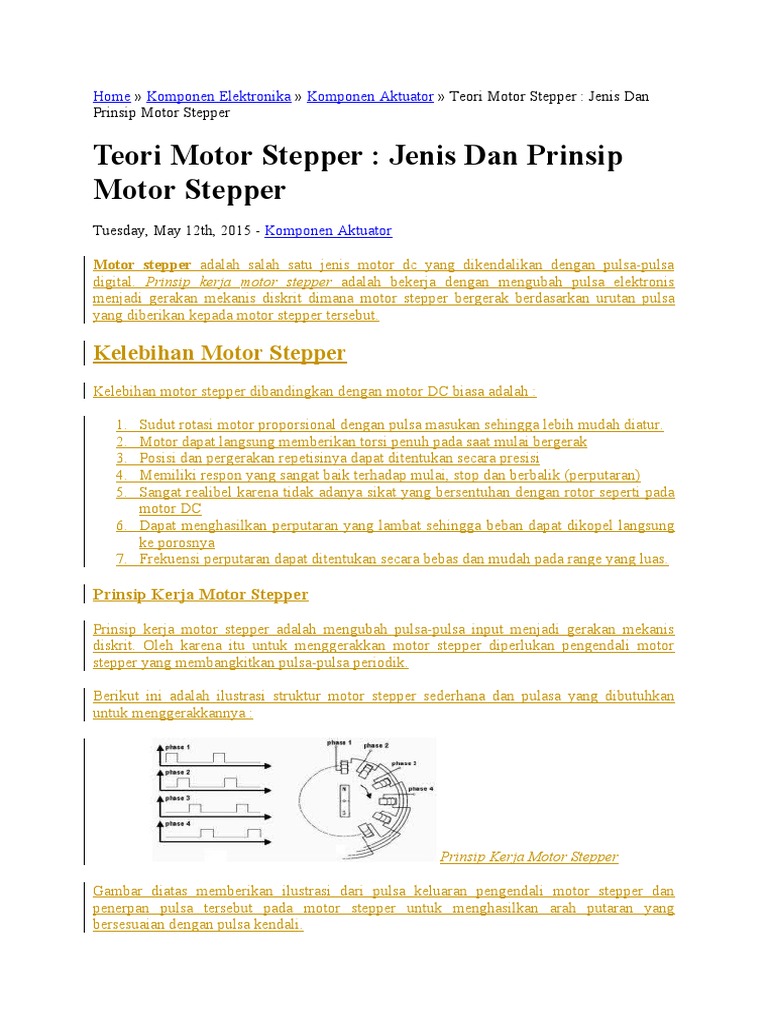Motor Stepper | PDF