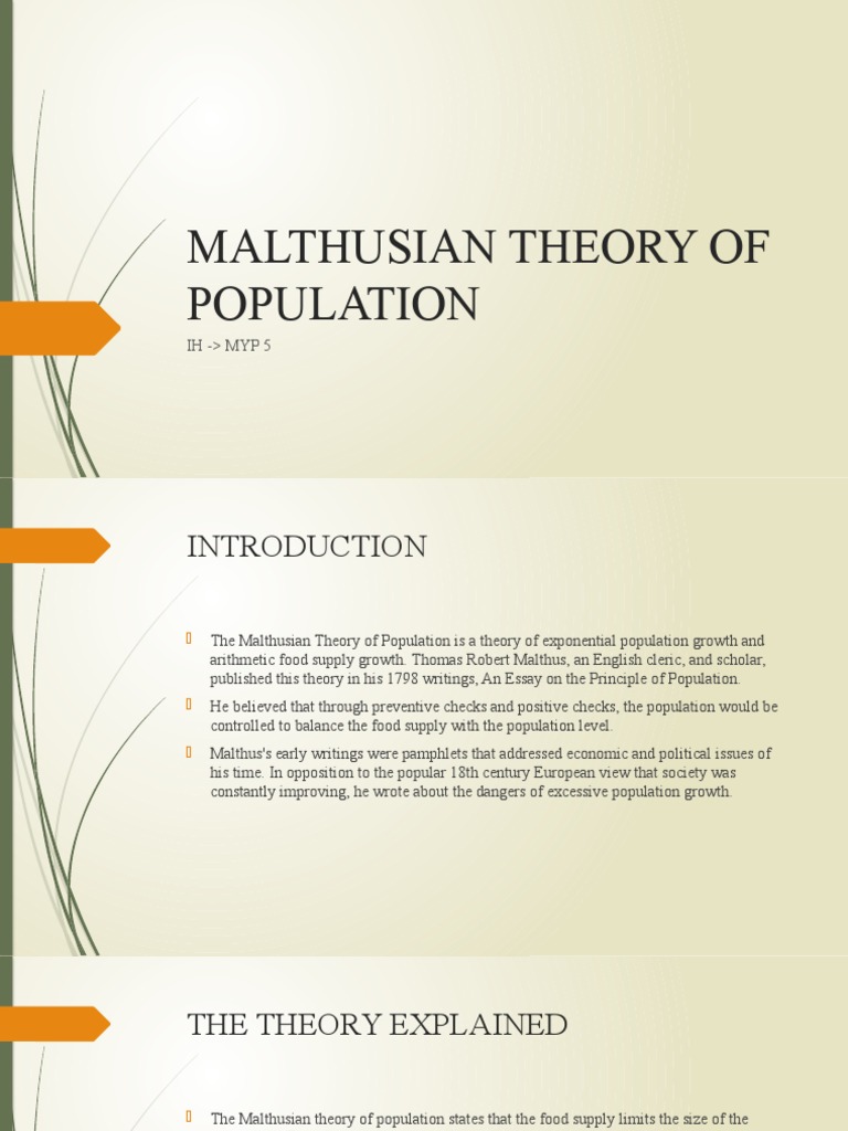 Population - Malthusian Theory | PDF | Economic Growth | Economies