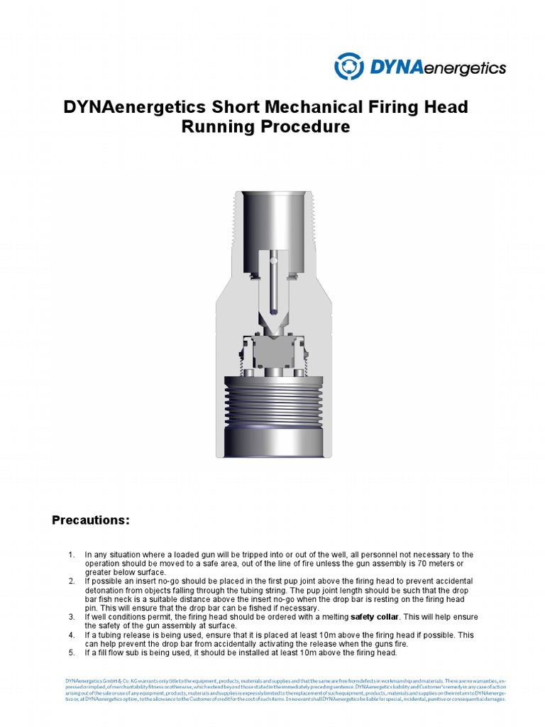 DYNAenergetics 1.90 Short Mechanical Firing Head Running Procedure ...