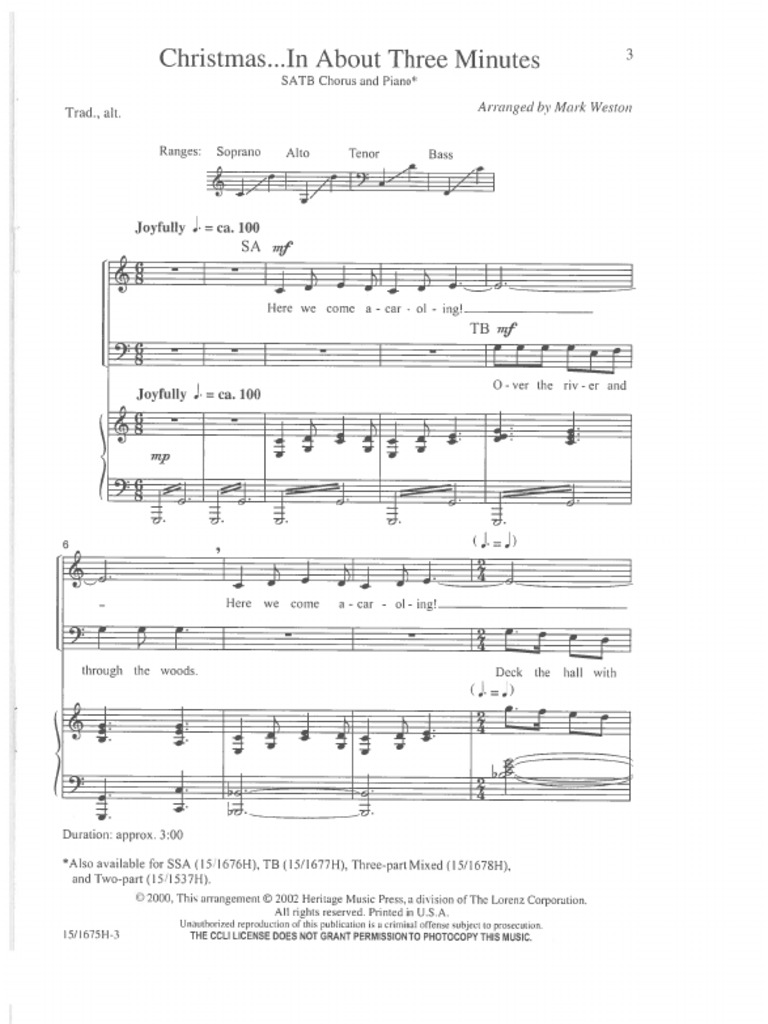 Christmas in About Three Minutes | PDF