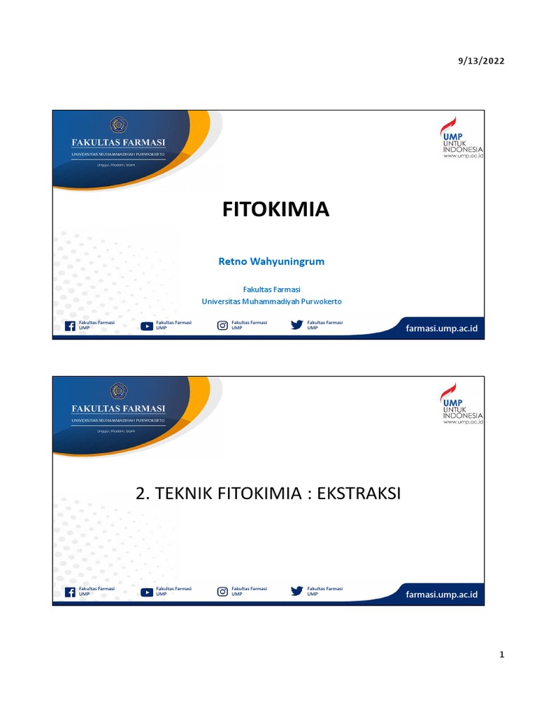 Metode Fitokimia - Ekstraksi | PDF