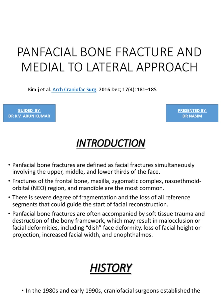 Panfacial Fracture Management Approaches | PDF | Face | Clinical Medicine