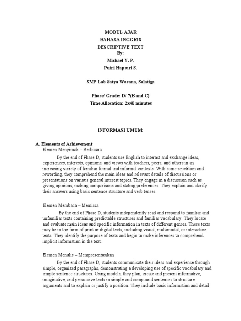 PPL - RPP 2 - Family - 7 | Download Free PDF | Family | Teachers