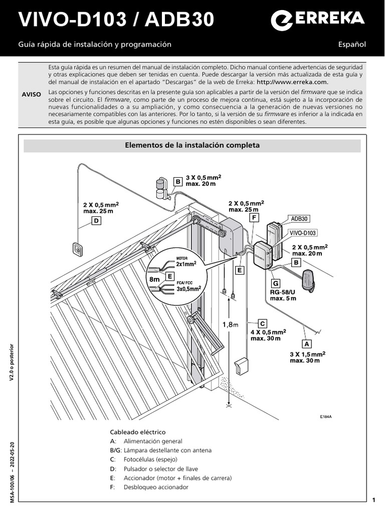 Guia Rapida Vivo-D103 | PDF | Relé | Ingenieria Eléctrica