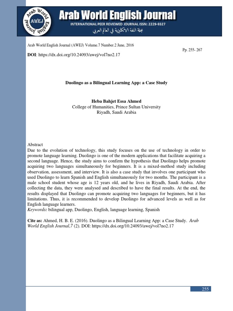 Duolingo's Impact on Bilingual Learning | PDF | Grammatical Gender ...