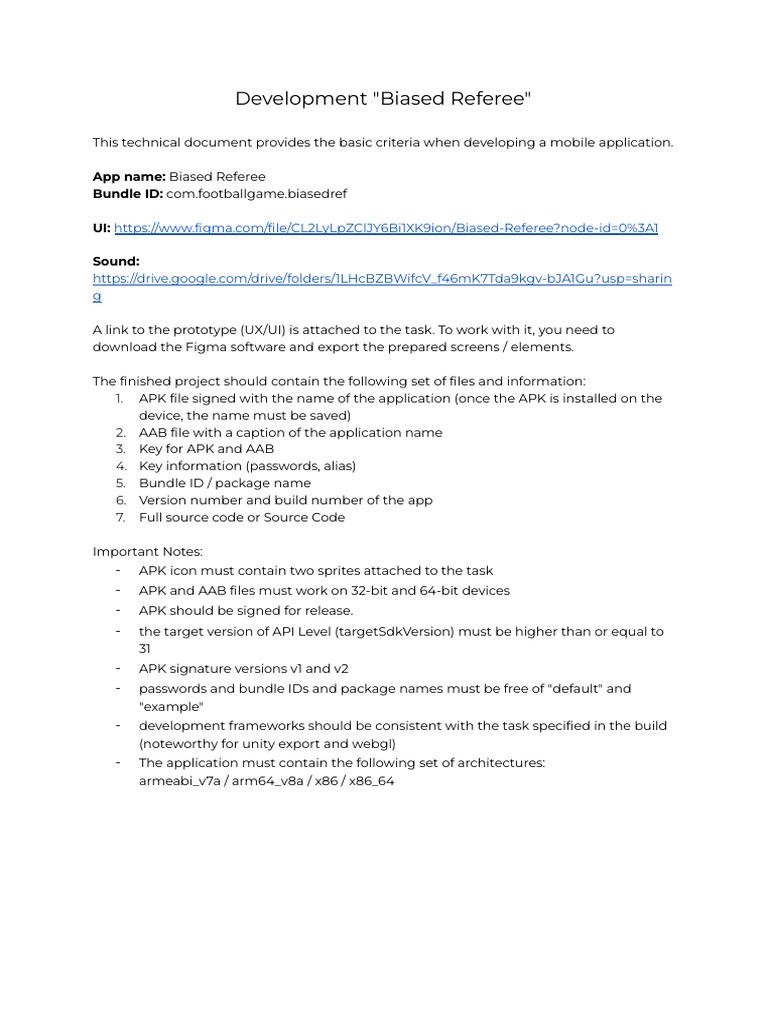 Development - Biased Referee - ENG | PDF | Mobile App | Application ...