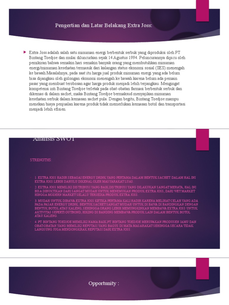 Pengertian Dan Latar Belakang Extra Joss | PDF