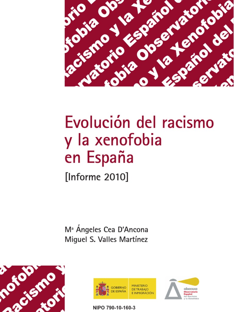 Informe Sobre La Evolución Del Racismo y La Xenofobia (2010) | PDF ...