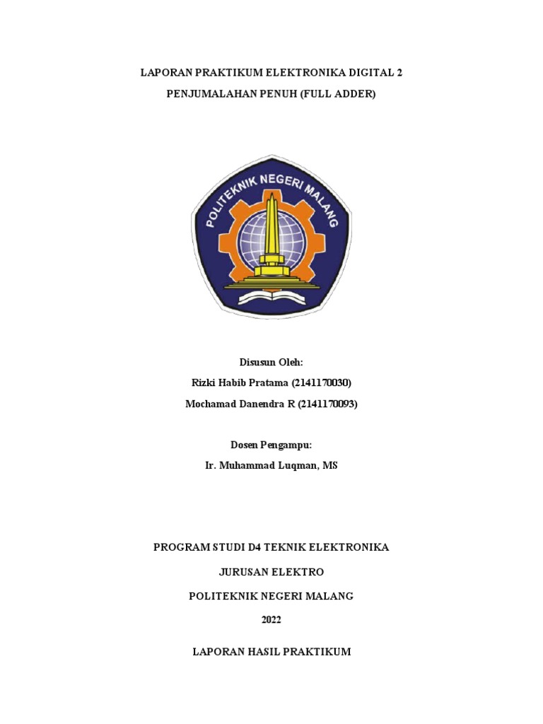 Laprak Full Adder | PDF