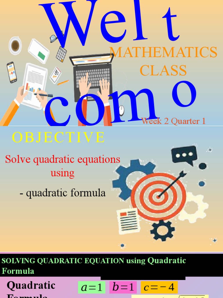 Solving Quadratic Equation Using Quadratic Formula | PDF | Quadratic ...