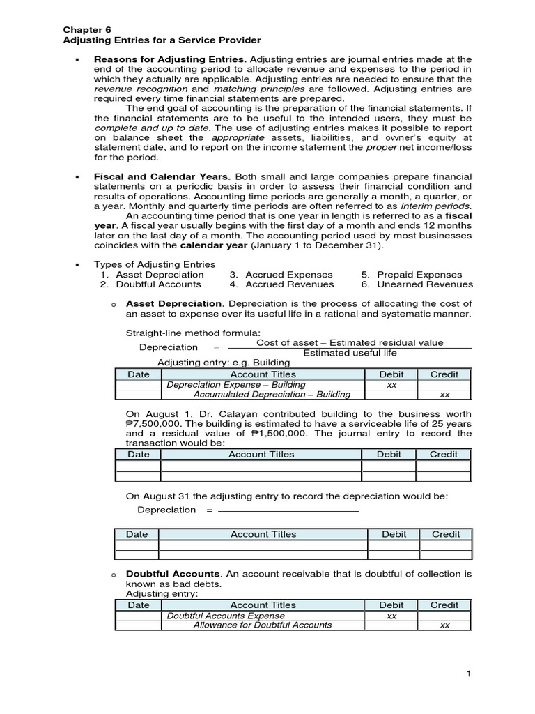 Chapter 6 | Download Free PDF | Debits And Credits | Depreciation