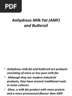 Anhydrous Milk Fat: Production & Uses | PDF | Butter | Milk