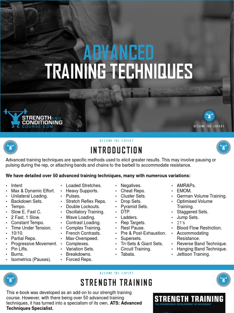 Advanced Training Techniques - FREE EBOOK | PDF | Strength Training ...