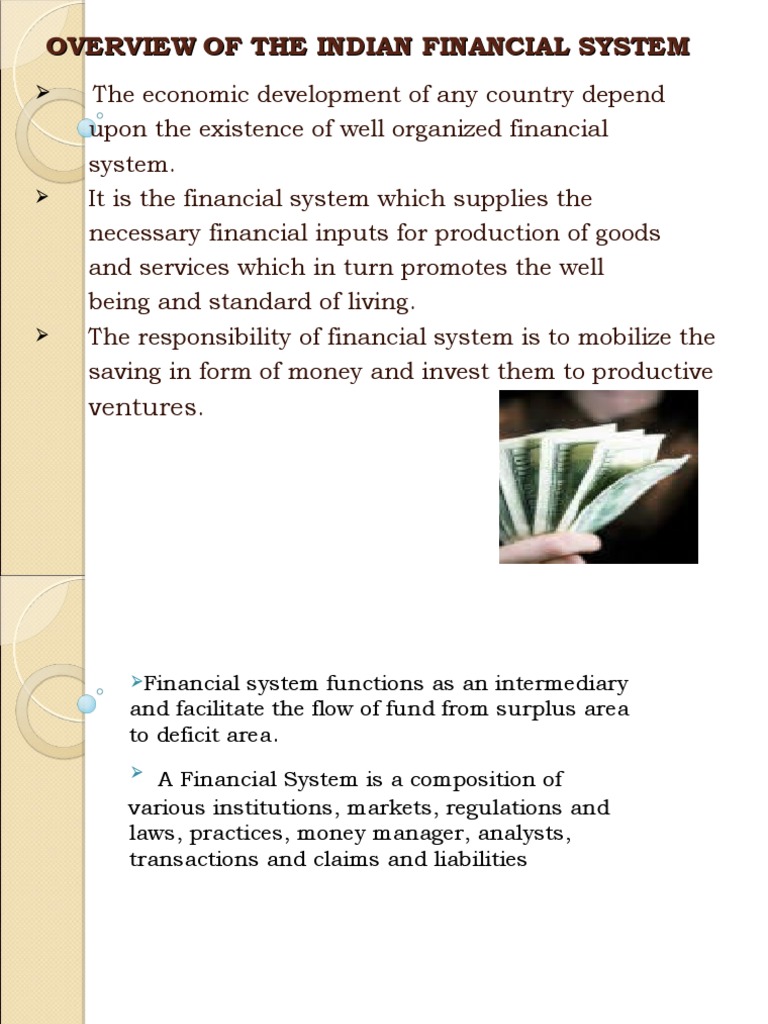 Overview of Indian Financial System | PDF | Securities (Finance ...