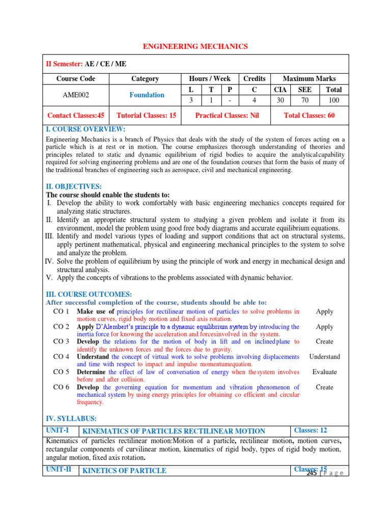Engineering Mechanics | PDF | Momentum | Force