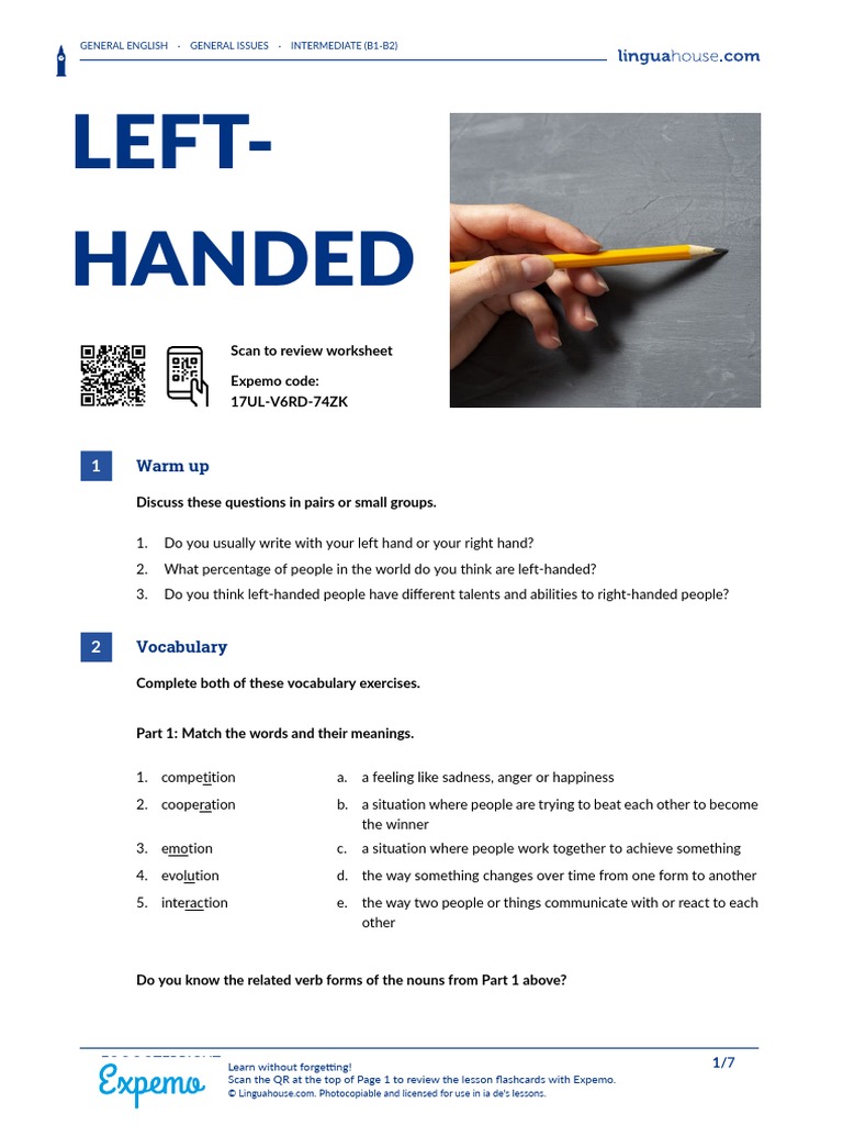 Left Handed British English Student | PDF | Handedness | Cognitive Science