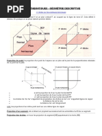 Cours de Géométrie Descriptive | PDF | Ombre | Plan (Géométrie)