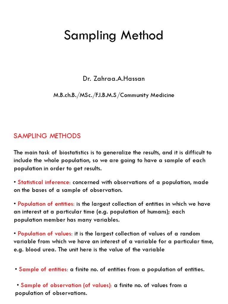 Sampling Method Pdf Sampling Statistics Statistics