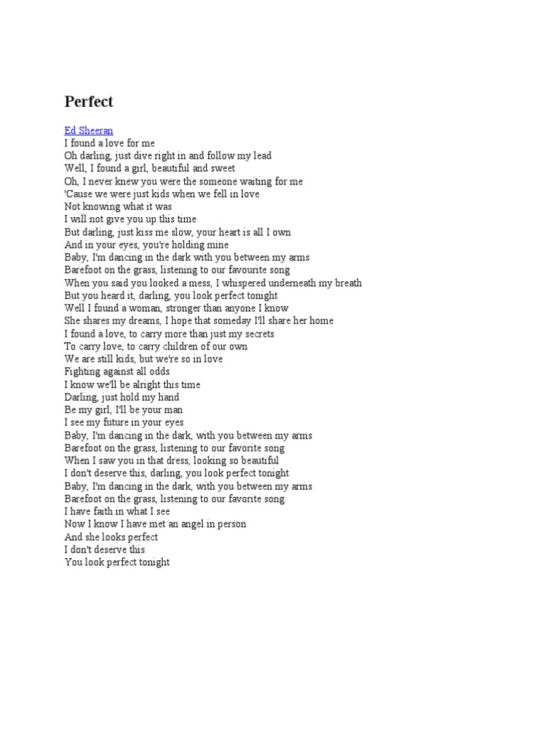 LIRIC SONG It Must Have Been Love | PDF | Language Arts & Discipline ...