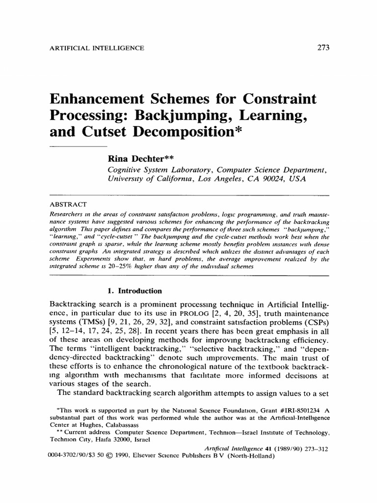Dechter Constraint Processing | PDF | Theoretical Computer Science ...