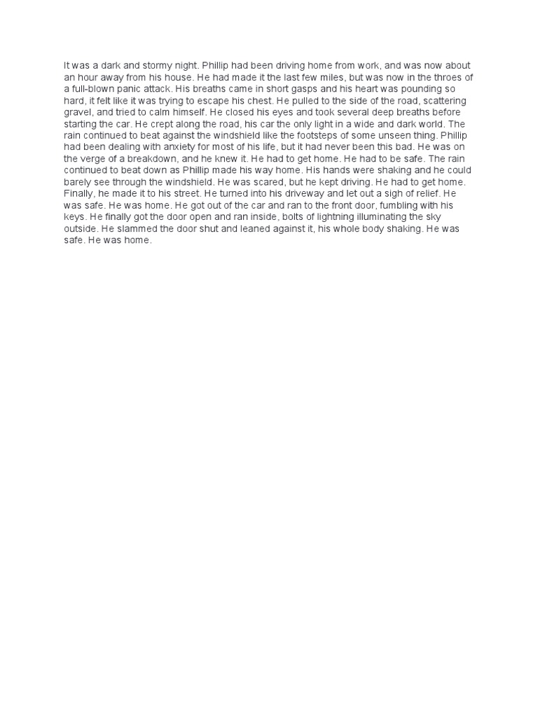 It Was A Dark and Stormy Night | PDF | Poetry