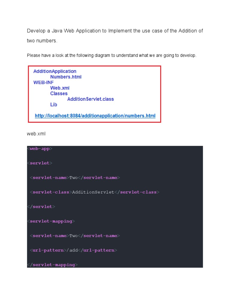 Develop A Java Web Application To Implement The Use Case of The ... Develop A Java Web Application To Implement The Use Case of The ...