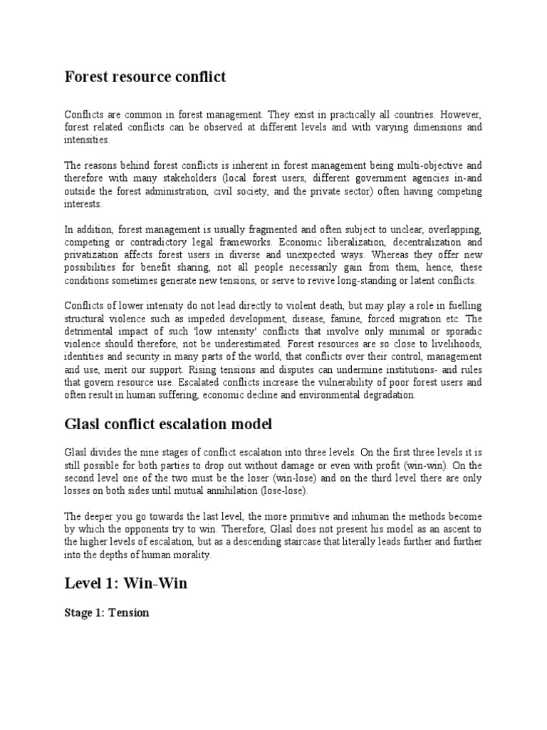 Understanding Forest Resource Conflicts | PDF | Violence | Forests