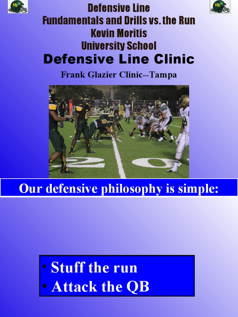 Defensive Line Drills and Techniques | PDF | Sports | Ball Games