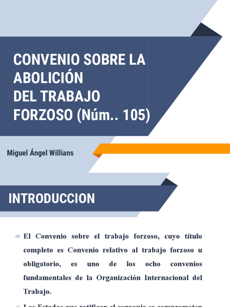 Convenio 105 de La Oit | PDF | Derechos humanos | Justicia