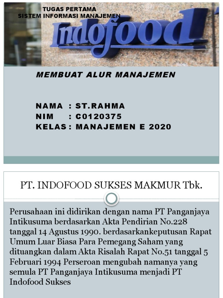 Strategi Manajemen PT Indofood Sukses | PDF