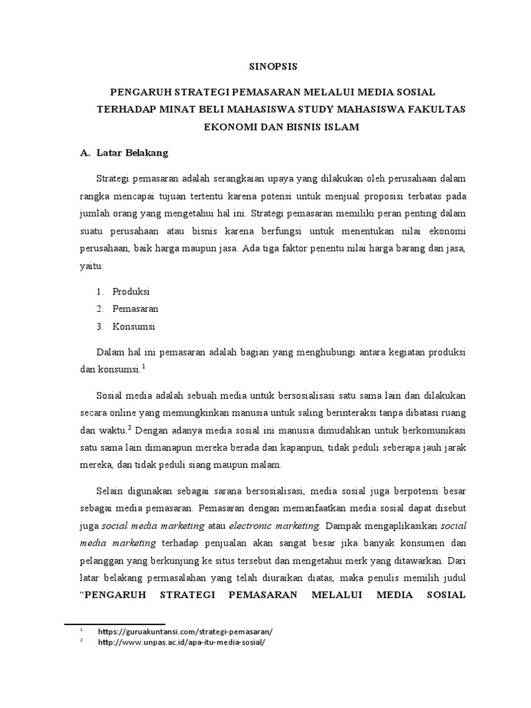 Sinopsis Pemasaran | PDF | Karier & Perkembangan | Bisnis