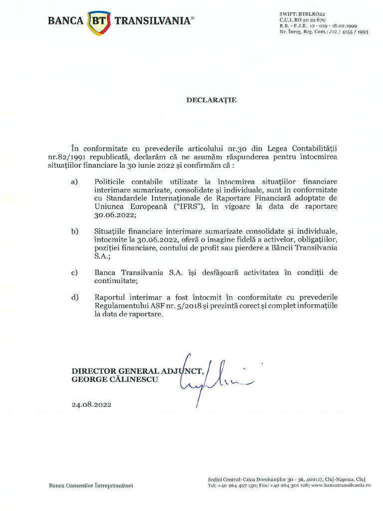 Declaratie Conducere | PDF