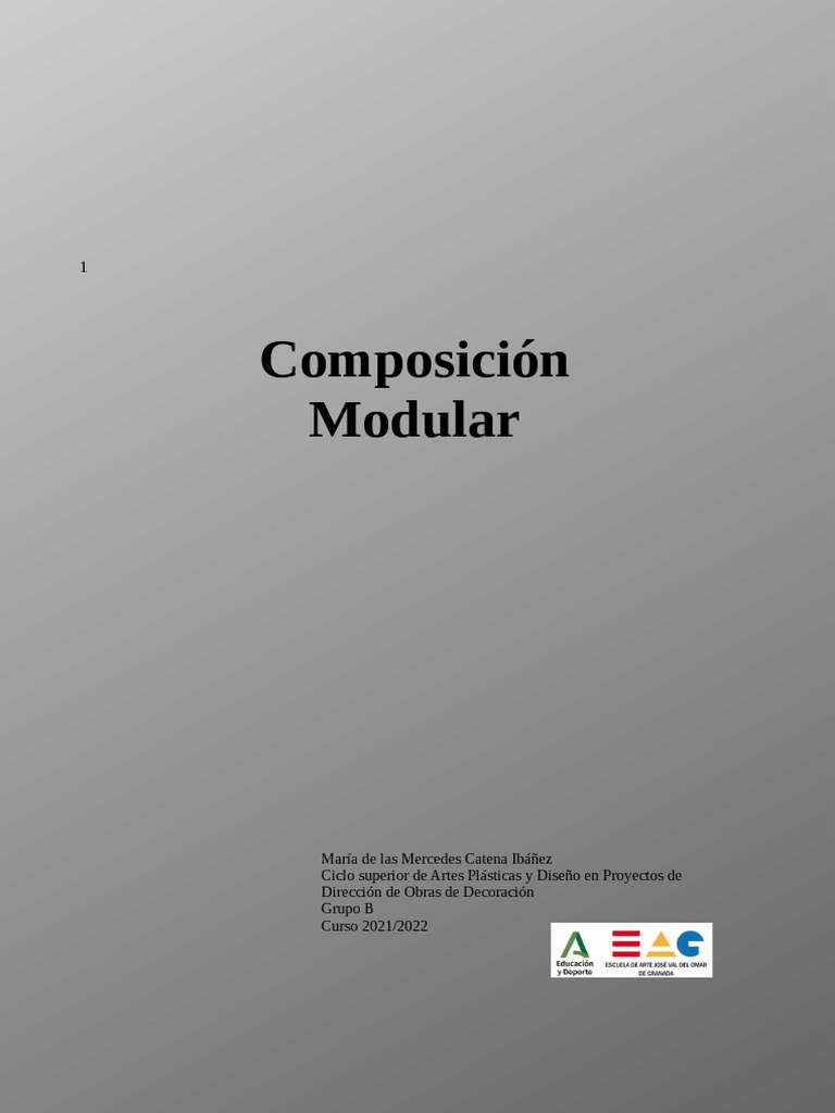Composición modular: una escultura cinética de 20 módulos | PDF ...