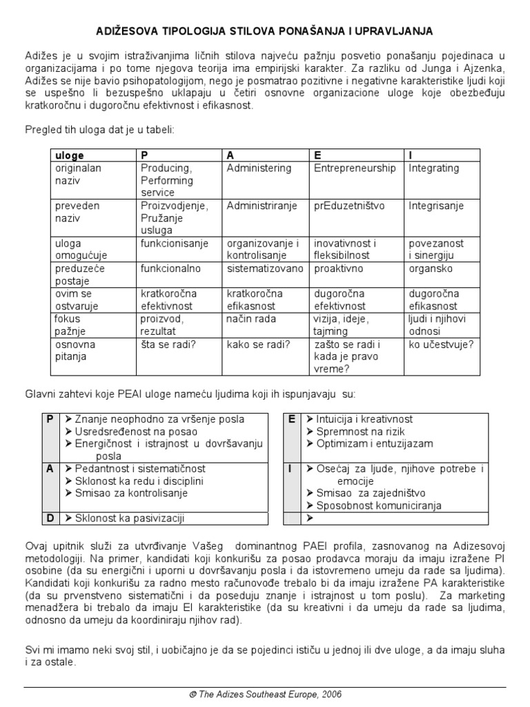 Adizes | PDF