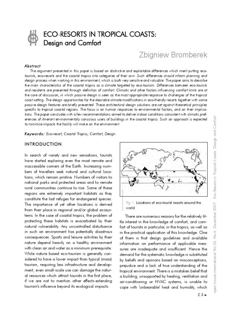 Eco-Resort Design for Tropical Coasts | PDF | Climate | Humidity