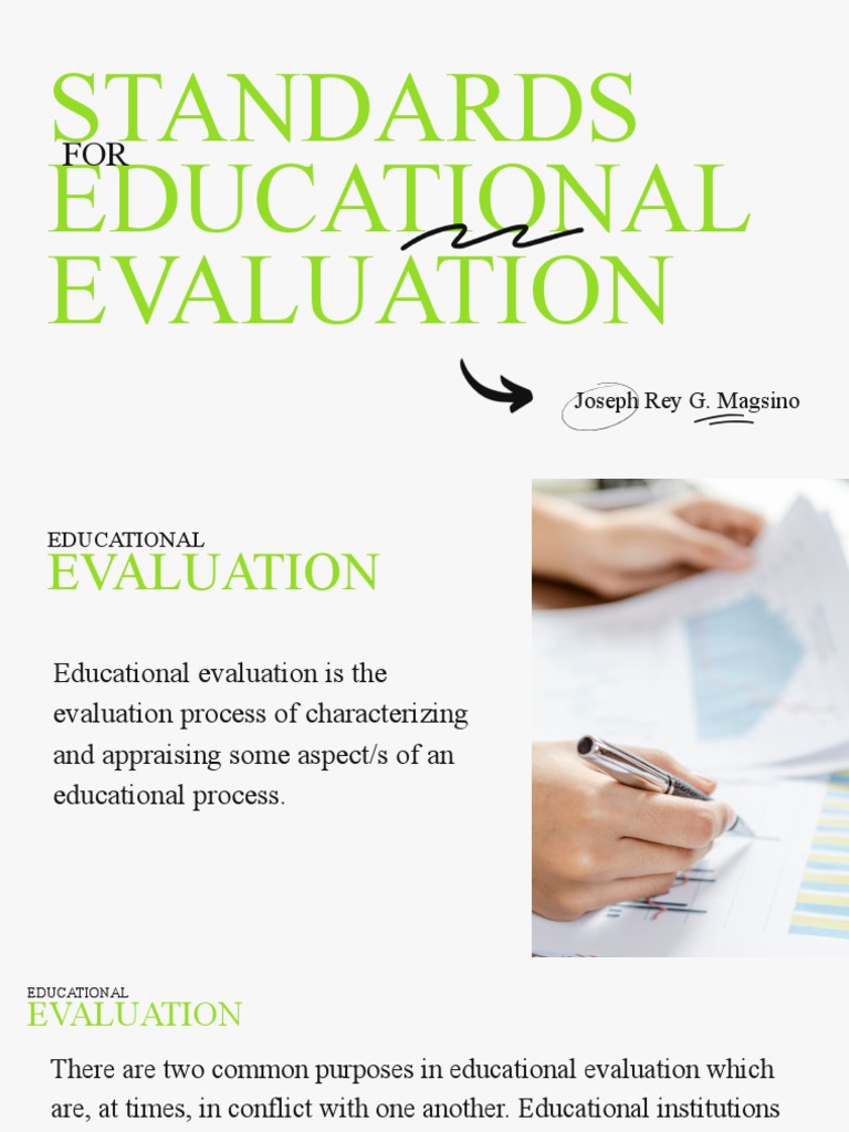 Standards For Educational Evaluation | PDF | Evaluation | Educational Assessment