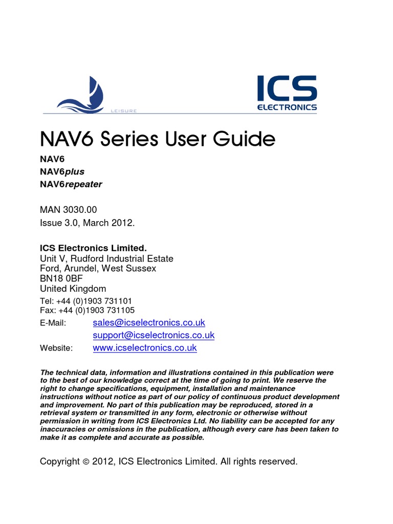 ICS Nav6 Navtex v1 Manual | PDF | Electronics | Computing