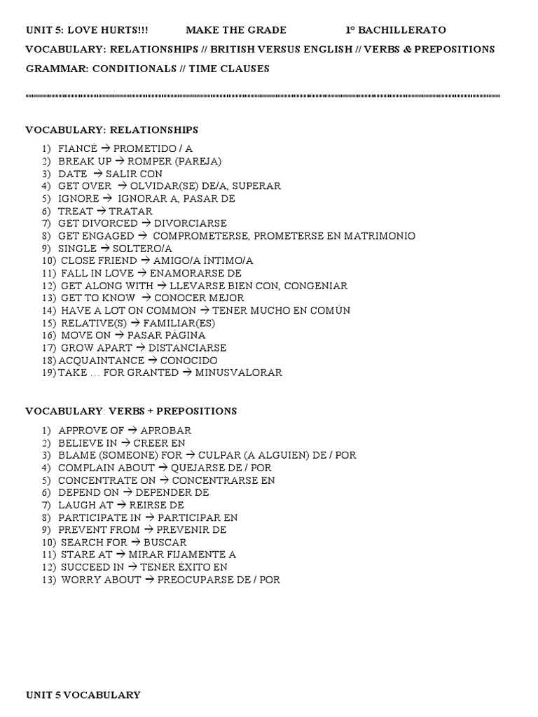Unit 5 Make The Grade 1º Bachillerato | PDF | Morfología Lingüística ...