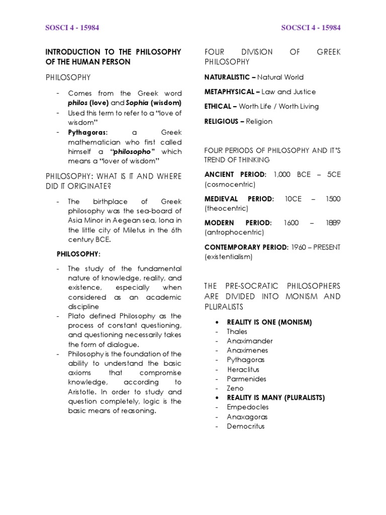 Introduction to Human Philosophy | PDF | Epistemology | Knowledge