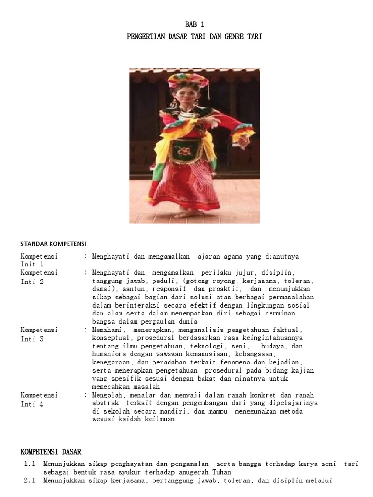 Modul Pengertian Seni Tari Baru | PDF