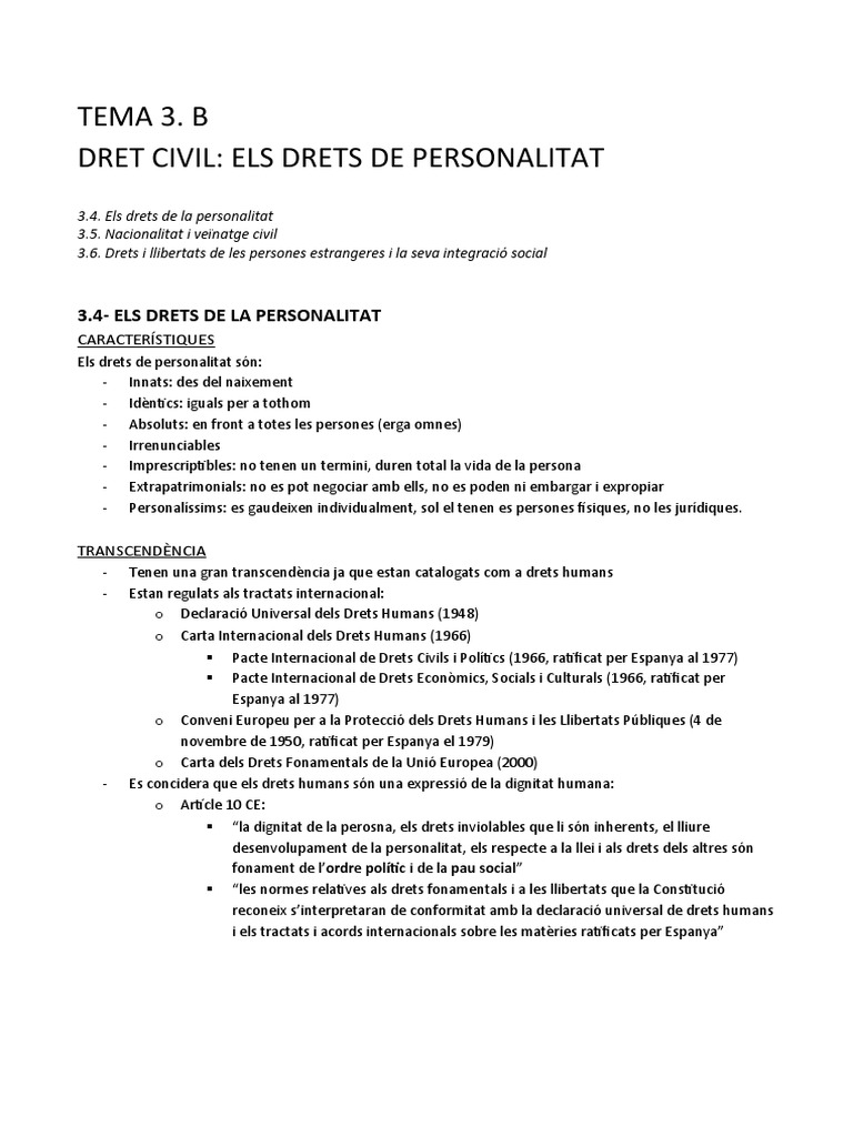 Tema 3b Dret | PDF