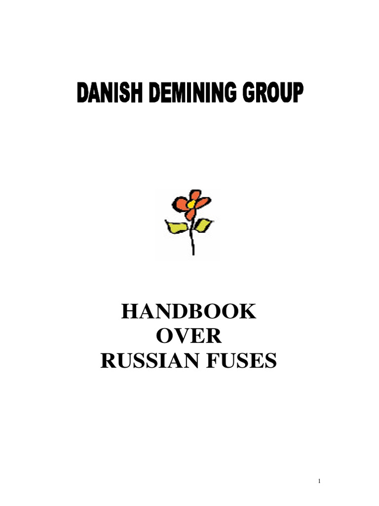 Russian Fuses Handbook Overview | PDF | Fuze | Bomb Disposal