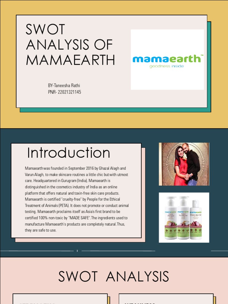 Swot Analysis of Mamaearth | PDF