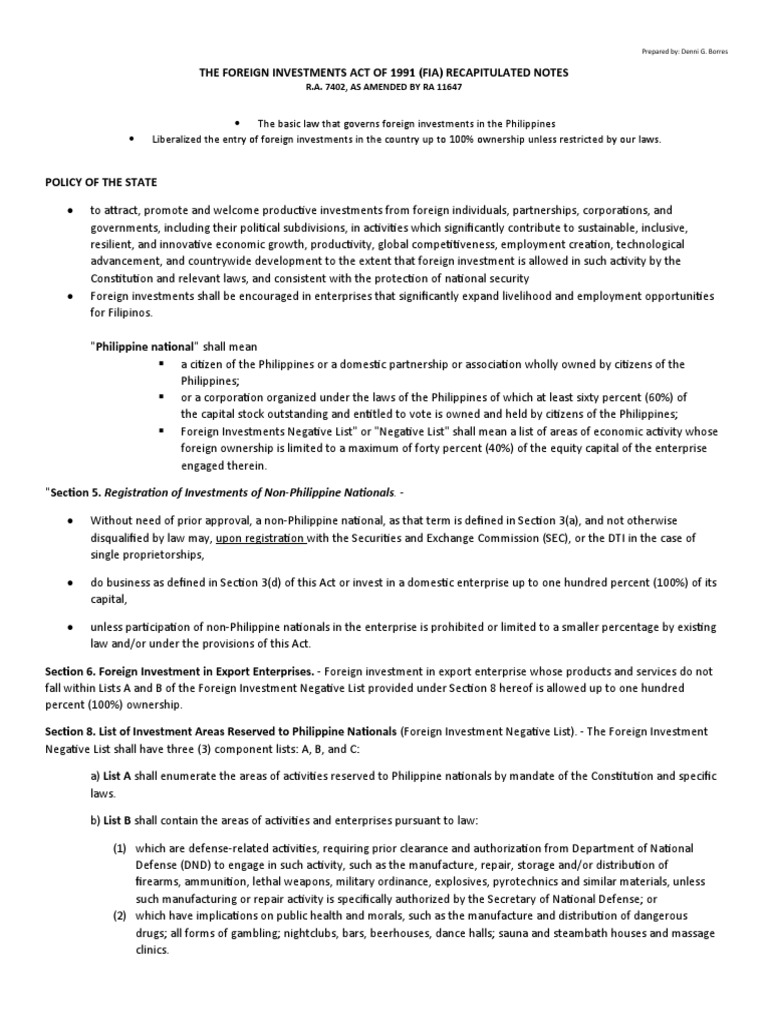 Fia Recapitulated Notes | PDF | Government | Economies