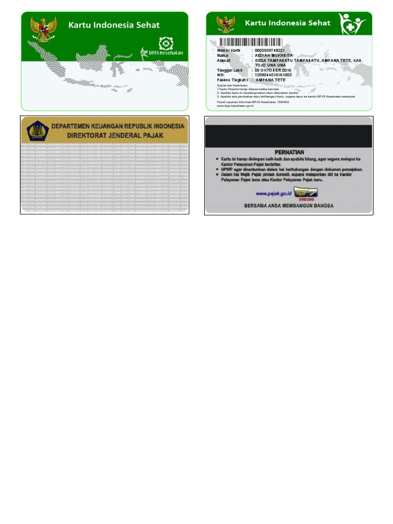 Template BPJS Kesehatan Word | PDF | Kesehatan Holistik | Gaya Hidup