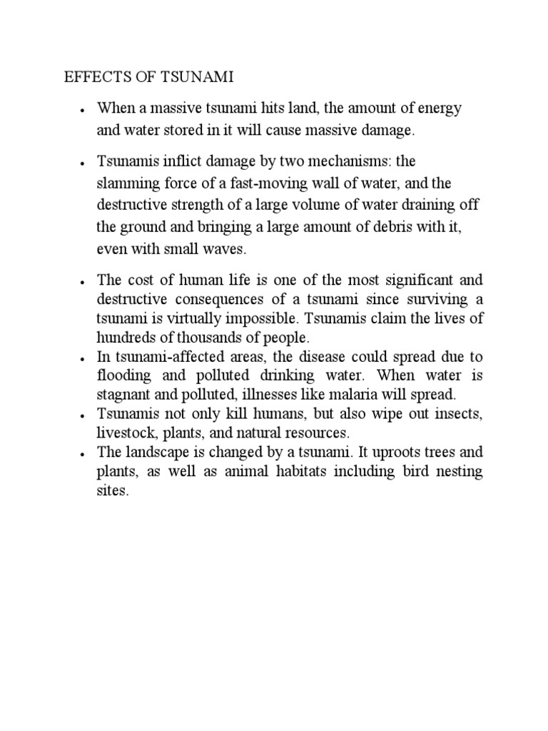 Effects of Tsunami | PDF | Young Adult